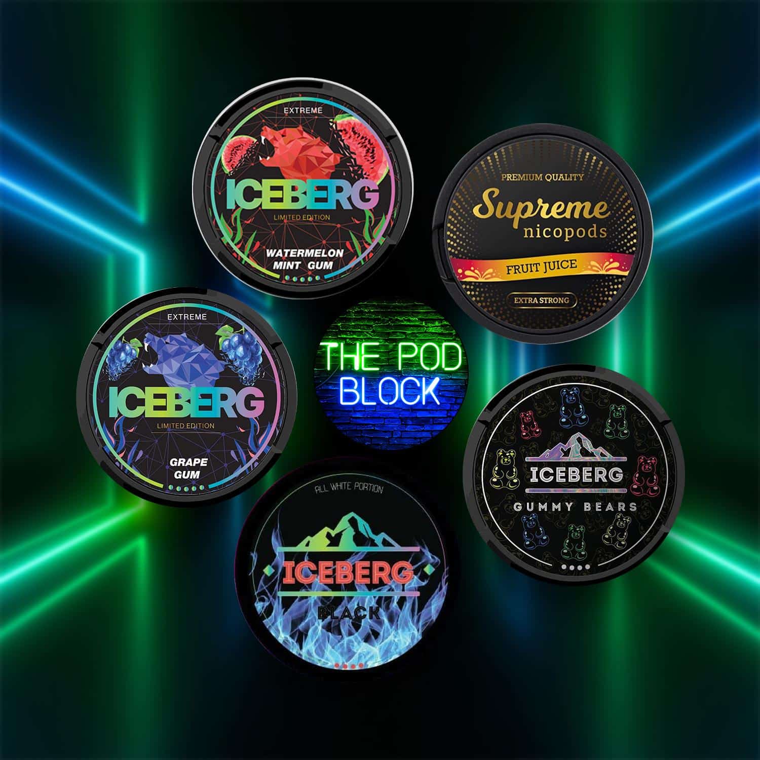 Nicopod Elite Strength Iceberg Supreme Bundles – The Pod Block