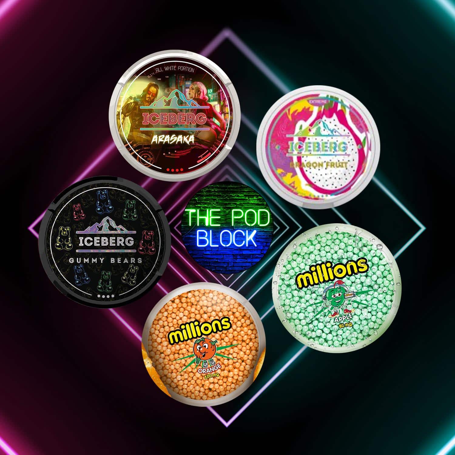 Elite Brand Collab Multipack Millions Iceberg Bundles – The Pod Block